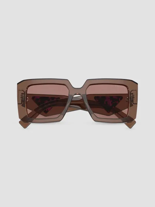 Prada 51mm Square Sunglasses - Light Brown
