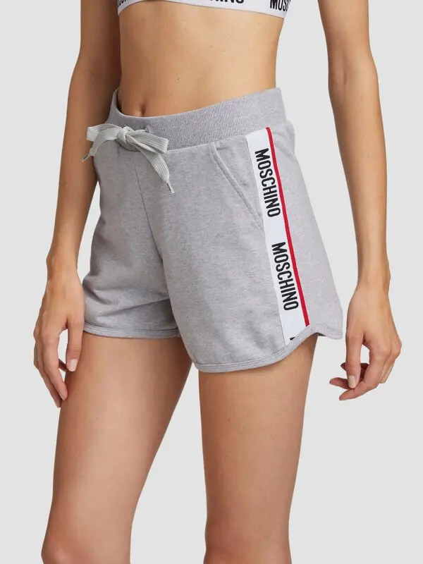 Moschino Logo Tape Sweat Shorts