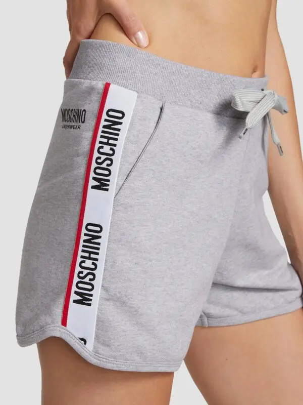 Moschino Logo Tape Sweat Shorts