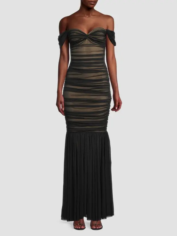 Norma Kamali Walter Fishtail Gown - Black