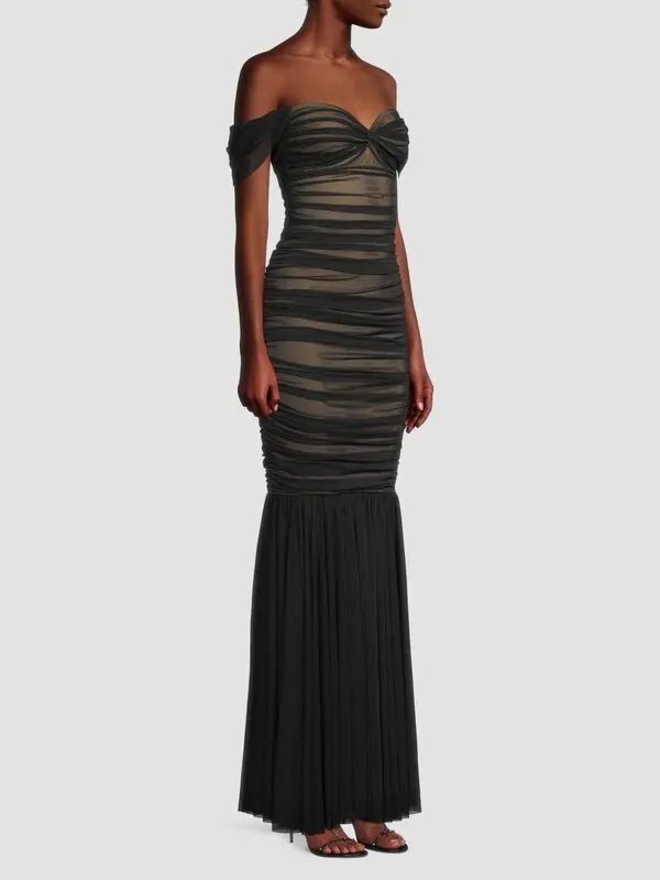 Norma Kamali Walter Fishtail Gown - Black