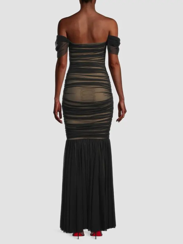 Norma Kamali Walter Fishtail Gown - Black