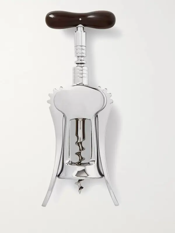 LORENZI MILANO Chrome And Ebony Corkscrew - Silver