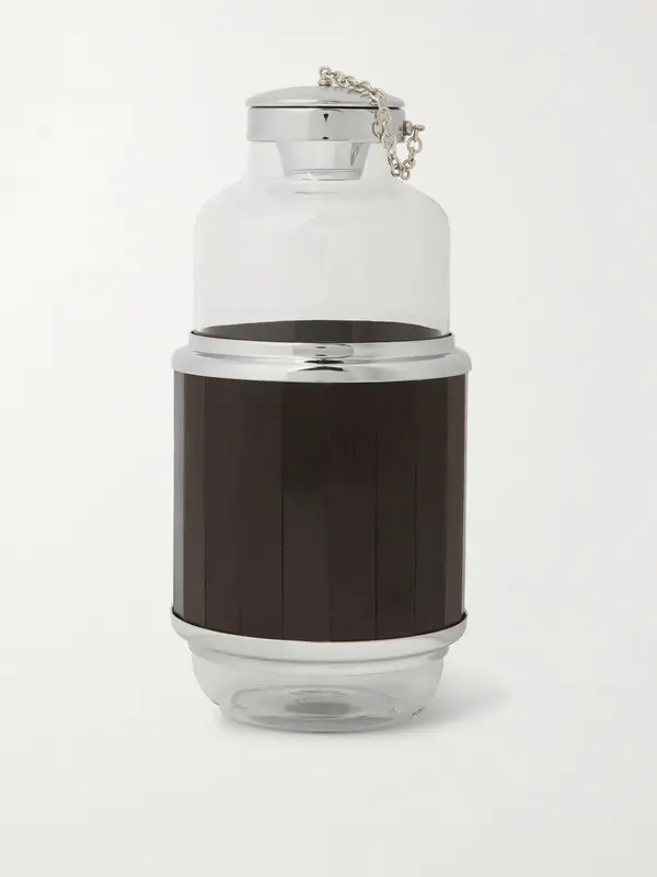 LORENZI MILANO Glass, Ebony And Stainless Steel Diffuser Bottle - Black