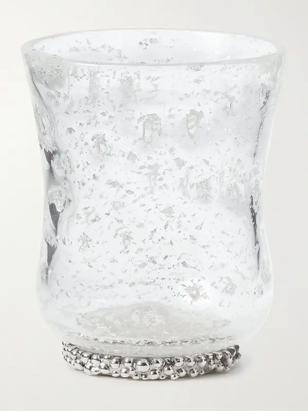 Buccellati Glass And Sterling Shot Glass - Silver