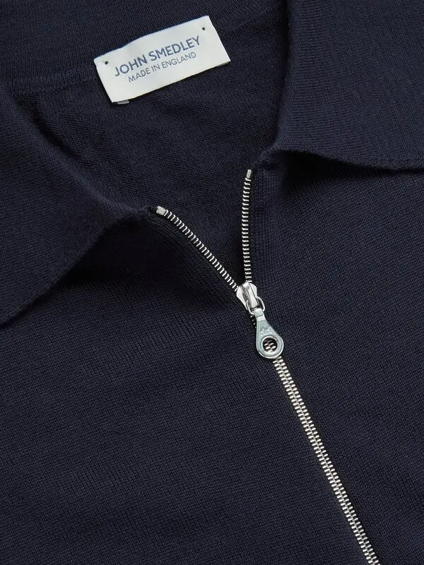 John Smedley Alston Slim-fit Merino Wool Zip-up Cardigan