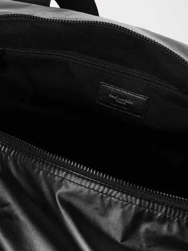 Saint Laurent - Logo-Print Glossed-Nylon Duffle Bag
