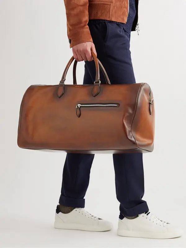 Berluti Venezia Leather Duffle Bag