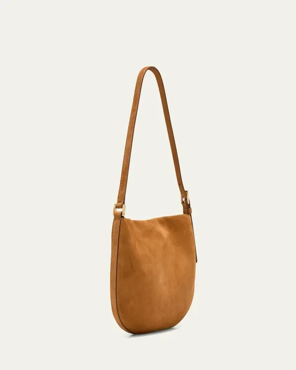 Savette The Tondo Suede Hobo Bag - Black