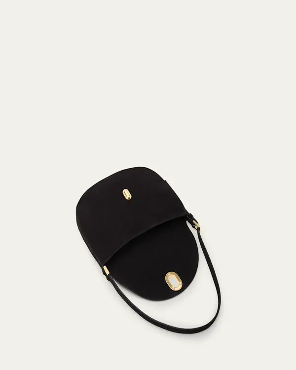 Savette The Tondo Suede Hobo Bag - Black