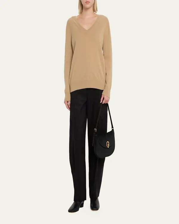 Savette The Tondo Suede Hobo Bag - Black