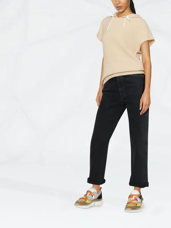 Max & Moi Two-tone Hoodie - Neutrals