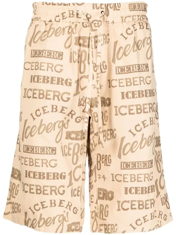 Iceberg Logo-print Deck Shorts