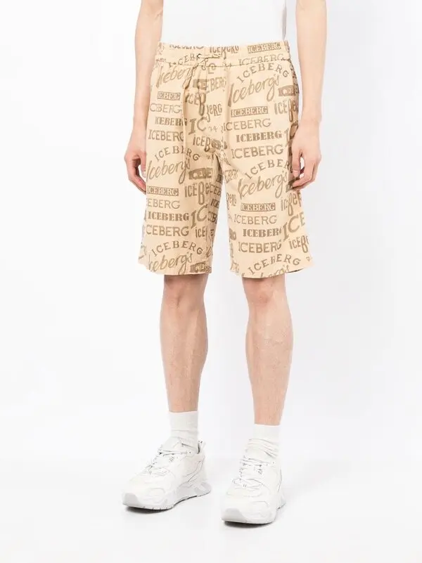 Iceberg Logo-print Deck Shorts