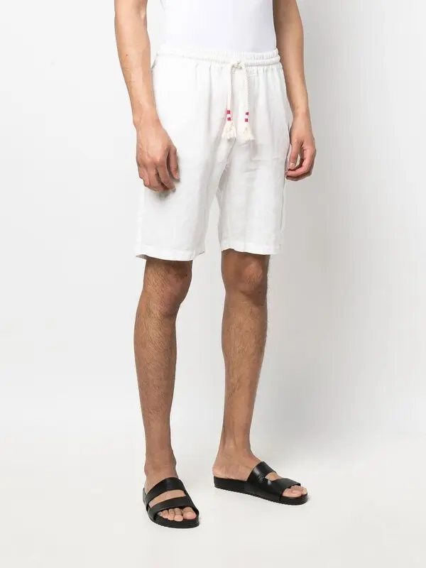 MC2 SAINT BARTH Linen Drawstring Cargo Shorts