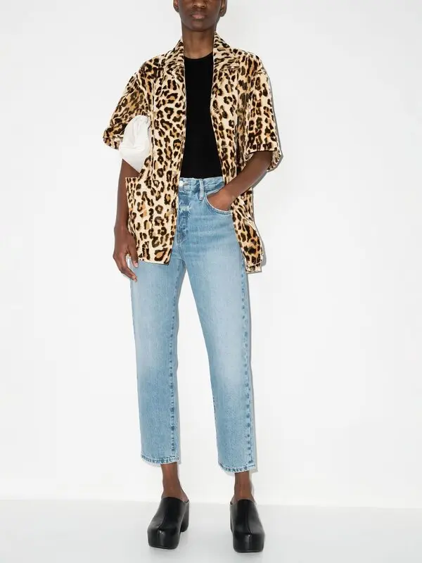 FRAME Le Original Cropped Ripped Jeans