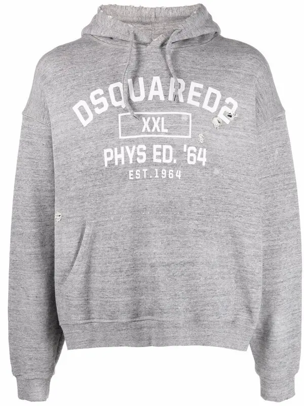 Dsquared2 Distressed Logo-print Hoodie