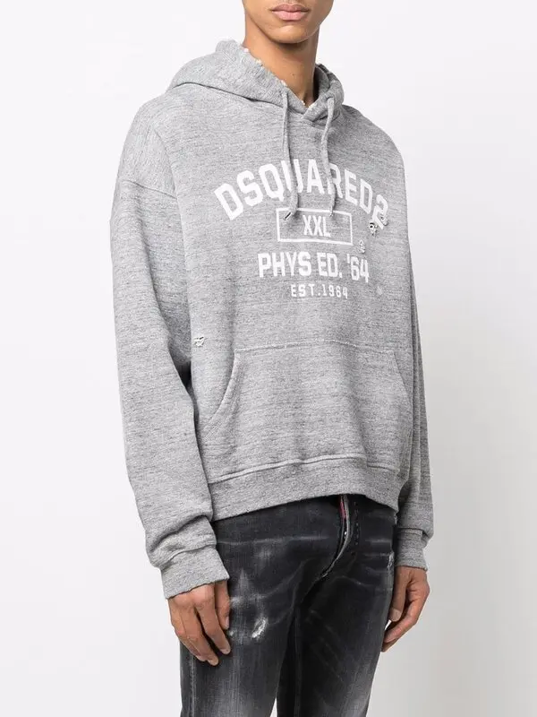 Dsquared2 Distressed Logo-print Hoodie