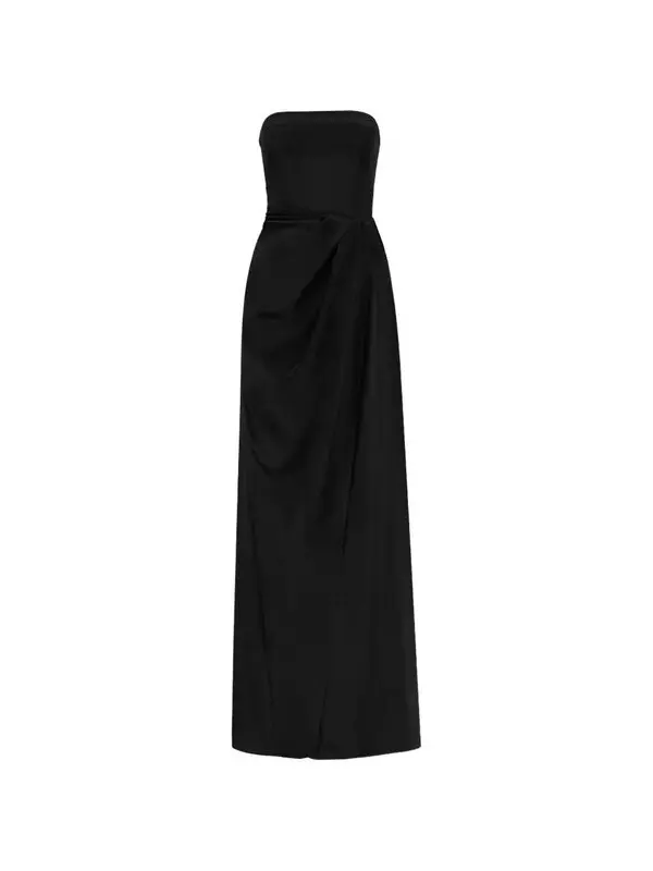 Gauge81 Silk Strapless Wrap Dress
