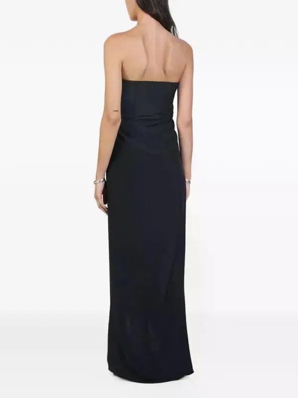 Gauge81 Silk Strapless Wrap Dress