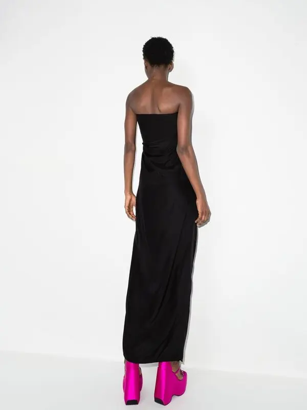 Gauge81 Silk Strapless Wrap Dress