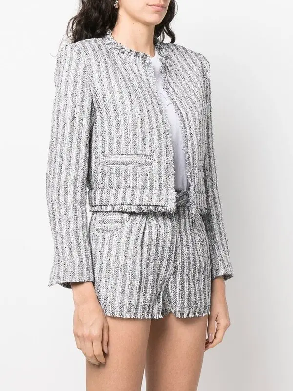 IRO PARIS Hakilo Metallic Blazer - Silver