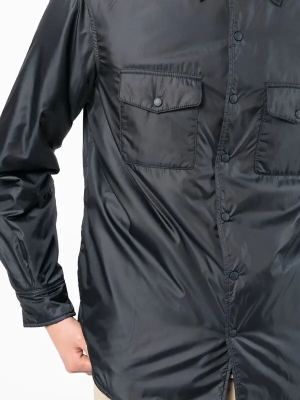 Aspesi Long Sleeve Shirt Jacket - Blue