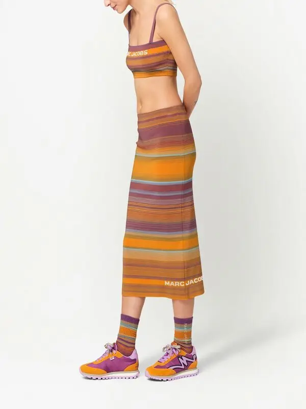 Marc Jacobs Tube Striped Midi Skirt
