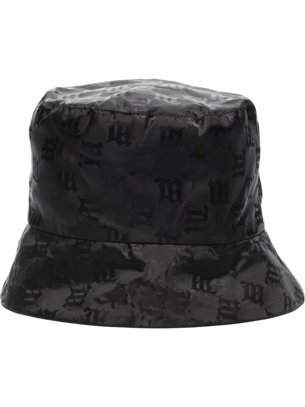 MISBHV Monogram-print Bucket Hat - Black