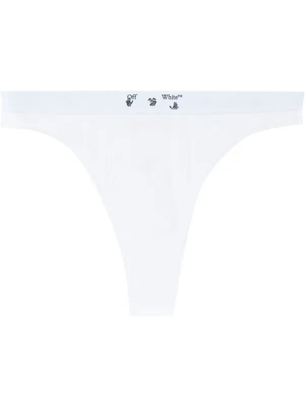 Off-White Two-pack Logo-print Thongs