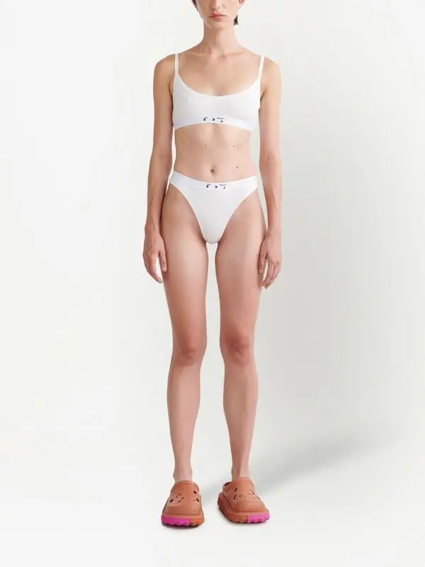 Off-White Two-pack Logo-print Thongs