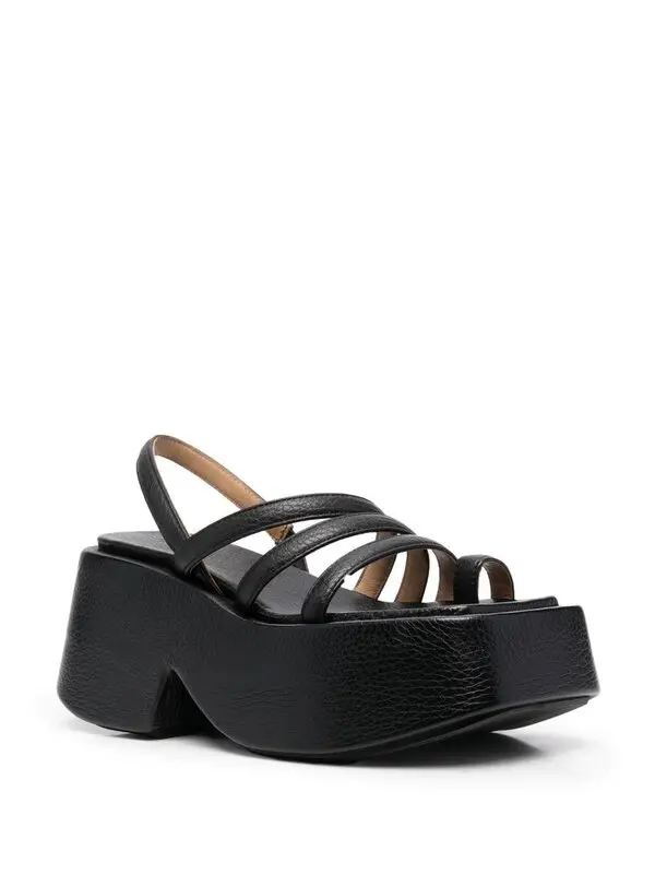 Marsèll Slingback Chunky Platform Sandals - Black