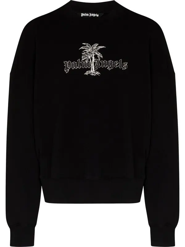 Palm Angels Logo-embroidered Sweatshirt