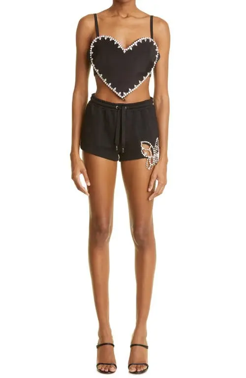 AREA Crystal Spike Heart Top