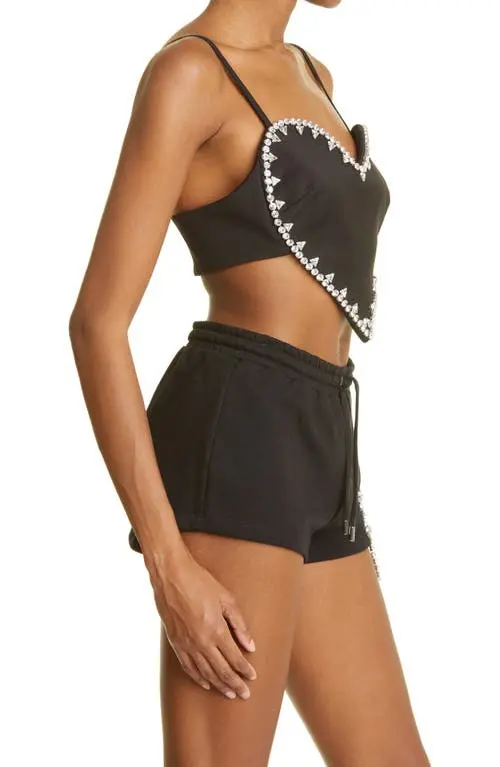 AREA Crystal Spike Heart Top