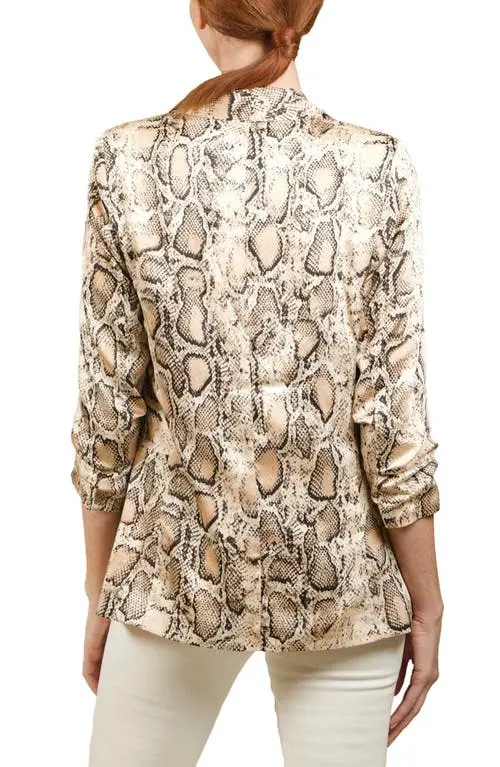 NIKKI LUND Nina Snake Print Blazer
