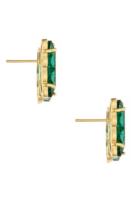 Ettika Butterfly Stud Earrings - Green