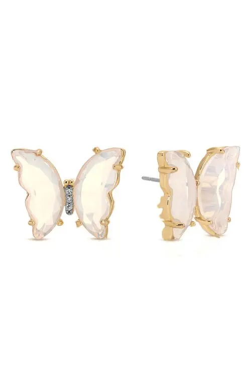 Ettika Butterfly Stud Earrings - Opal