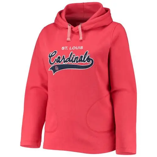 SOFT AS A GRAPE St. Louis Cardinals Side Split Pullover Hoodie
