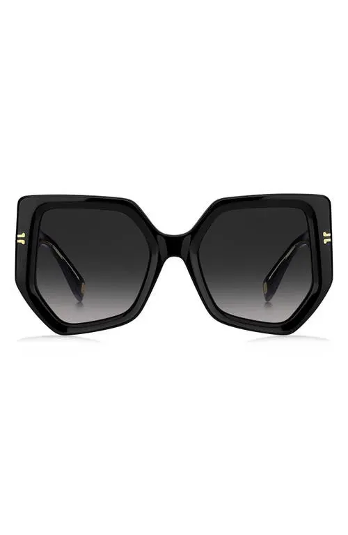 Marc Jacobs Geometric Sunglasses - Black/grey Shaded