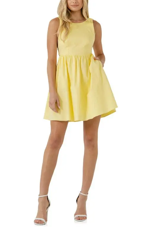 GREY LAB Open Back Minidress