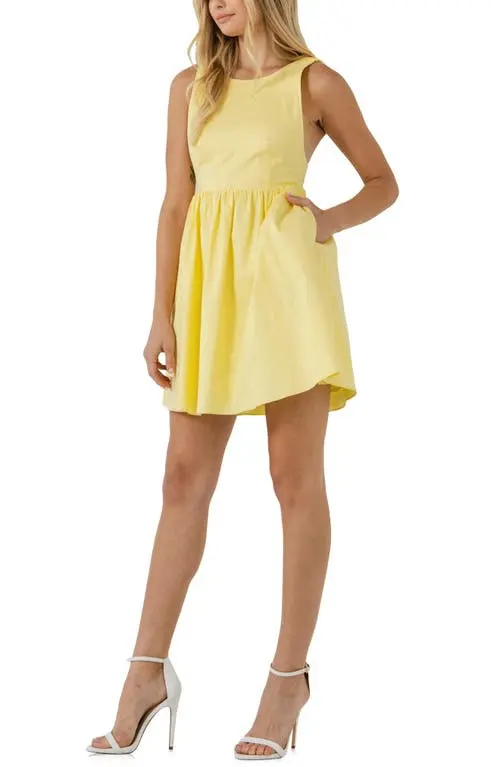 GREY LAB Open Back Minidress