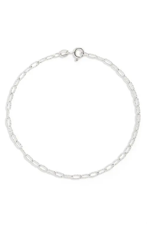 Bony Levy 14k Gold Textured Link Chain Bracelet - 14k White Gold