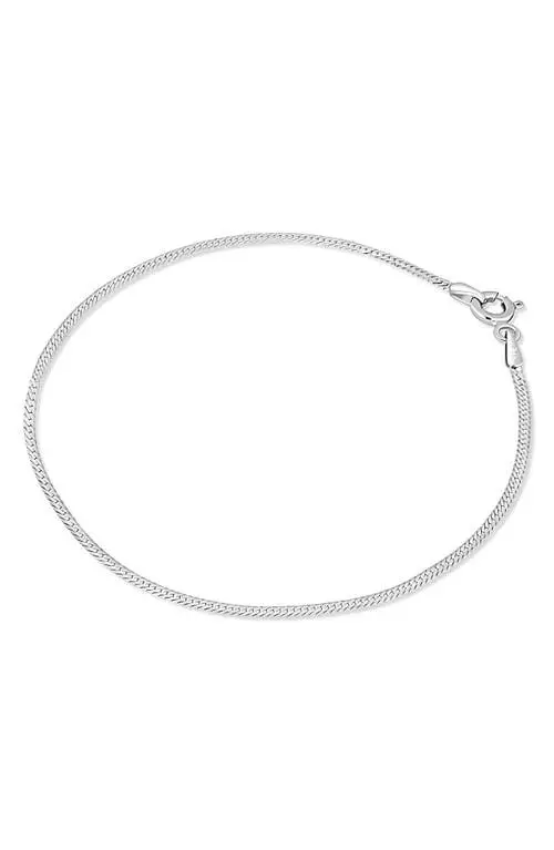 Bony Levy 14k Gold Herringbone Chain Bracelet - 14k White Gold