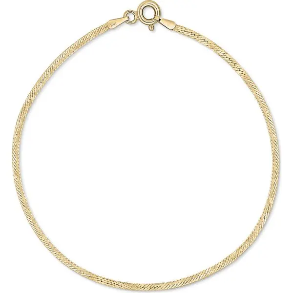 Bony Levy 14k Gold Herringbone Chain Bracelet - Yellow Gold