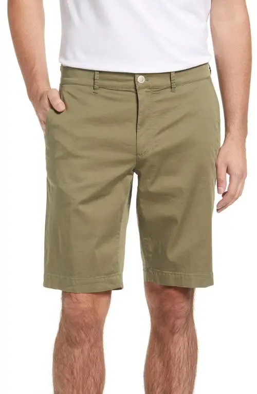 BRAX Bozen Stretch Cotton Shorts - Olive