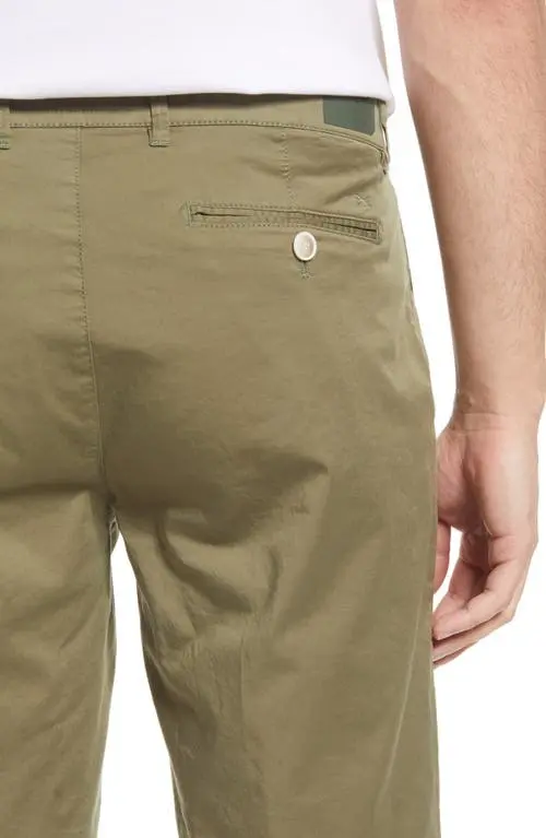 BRAX Bozen Stretch Cotton Shorts - Olive
