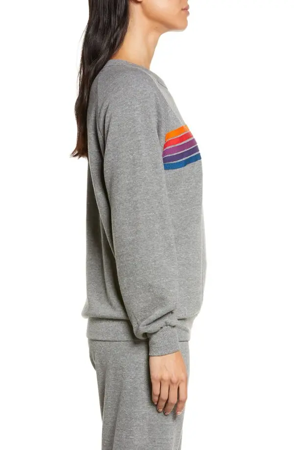 Aviator Nation 5-stripe Crewneck Sweatshirt