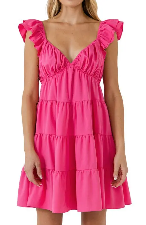 Endless Rose Ruffle Sweetheart Mini Dress