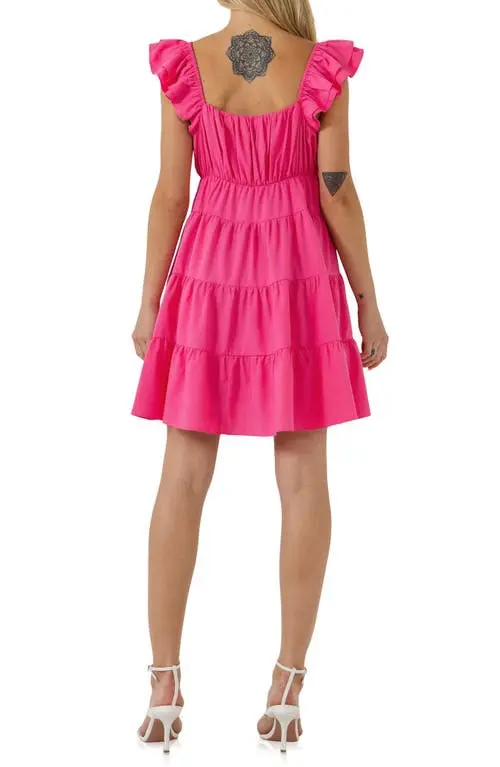Endless Rose Ruffle Sweetheart Mini Dress